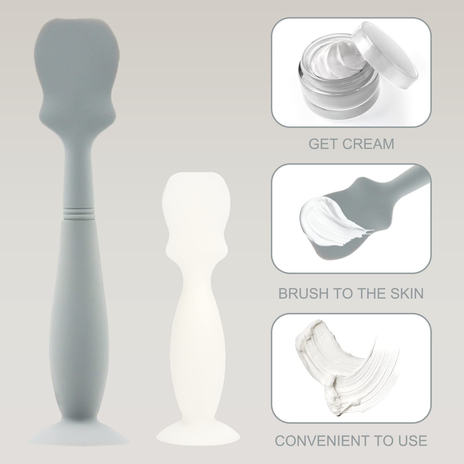 2 Pack Baby Diaper Cream Brush, Diaper Cream Spatula, Baby Brush for Butt Paste Diaper Cream, Diaper Cream Spatula Applicator Silicone Baby Butt Paste Spatula for Babies, Newborn