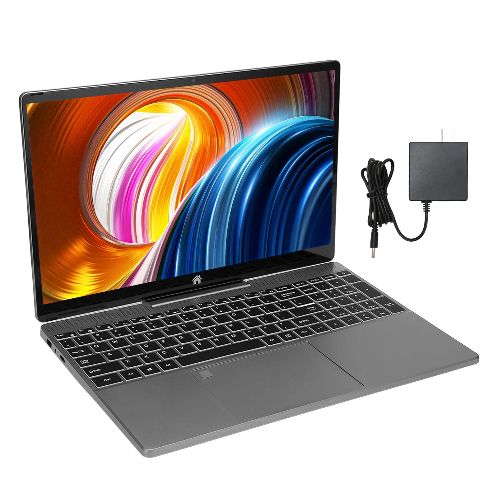 15.6 Inch HD 2 in 1 Touchscreen Laptop, Flip Convertible Home & Education Laptop with N95 Series CPU, 12GB DDR5, Fingerprint Unlock, Webcam, Backlit Keyboard, Gravity Sensor (12GB+1TB US Plug)