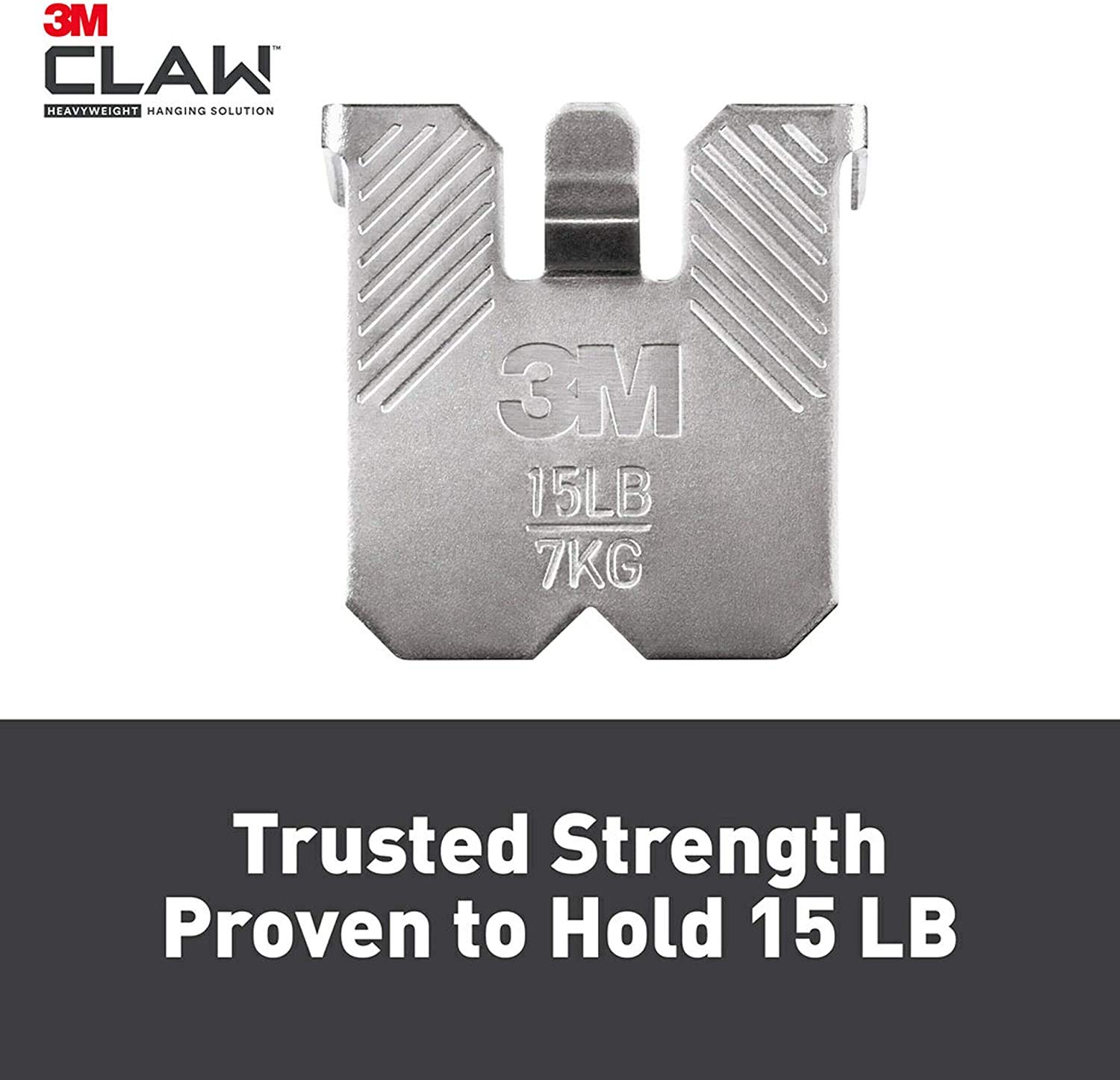 3M Claw Drywall Picture Hangers Holds 15 lb. & Command Wire Hooks, Small, 16-Hooks