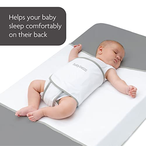 Baby Brezza Safe Sleep Swaddle Blanket for Crib Safety for Newborns and Infants β Safe, Anti-Rollover Blanket, White
