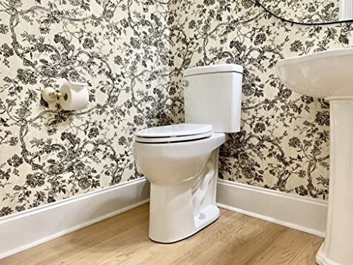 20 inch Extra Tall Toilet. Convenient Height bowl taller than ADA Comfort Height. Dual flush, Metal handle, Slow-close seat