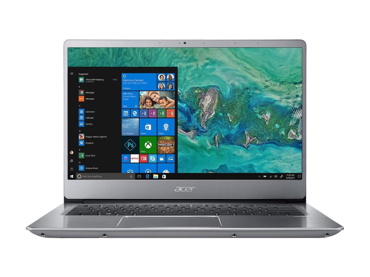 Acer Swift 3 SF314-54-56L8, 14" Full HD, 8th Gen Intel Core i5-8250U, 8GB DDR4, 256GB SSD, Windows 10, Silver