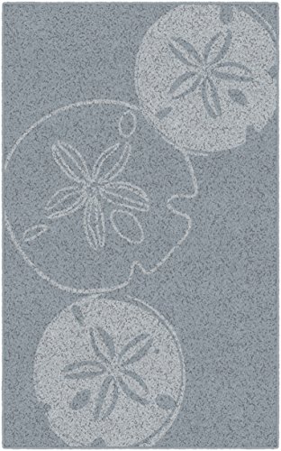 Brumlow Mills Beach and Ocean Area Rug for Living or Bedroom Carpet, Dining or Kitchen Rug, Deck, Patio or Home Decor, 2'6" x 3'10", Muted Blue Sand Dollars