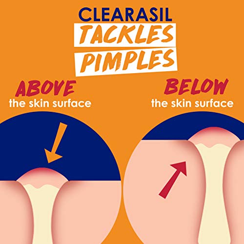 Clearasil Acne Treatment Facial Cleansing Pads, Stubborn Acne Control 5-in-1 Daily Pads, 90 Pads (Pack of 3)