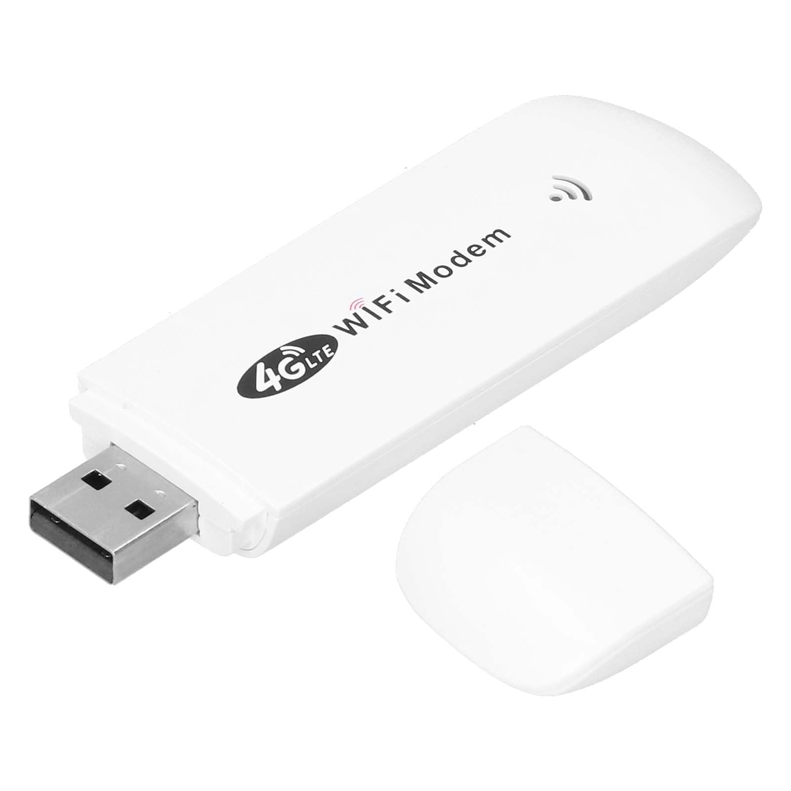 Modem Dongle, 4G LTE Modem, Modem Dongle with SIM Card Slot, TDD FDD Car Mini Router with LED Status Indicator, Up to 10 Associated Users 4G LTE Modem