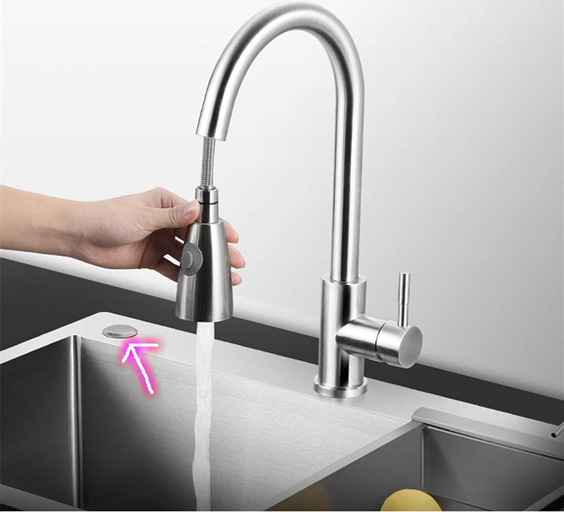 3 Pieces Brushed Stainless Steel Kitchen Faucet Hole Cover Sink Tap Hole Cover Soap Dispenser Cover(1.1 to 1.6 Inch in Diameter)