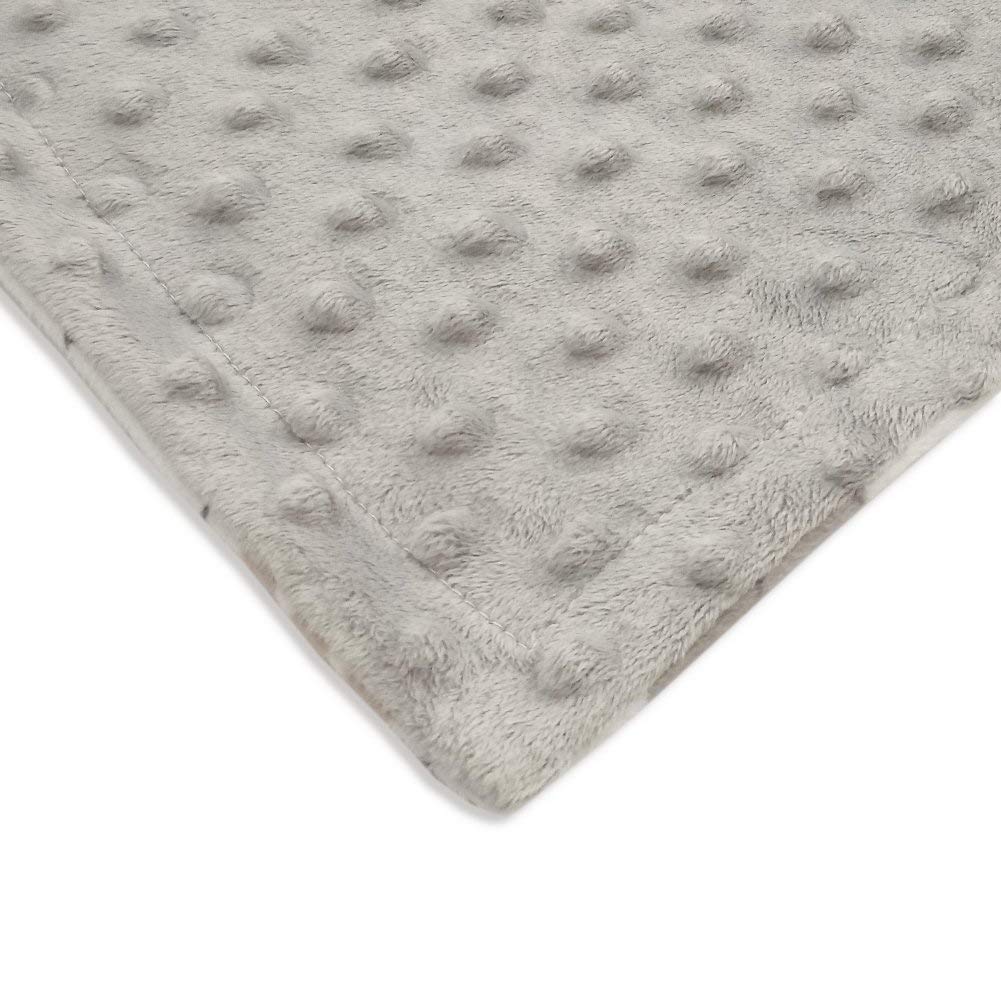 BORITAR Baby Blanket + Elephant Baby Security Blanket with Lovely Animals Printed, Soft Minky with Double Layer Dotted Backing
