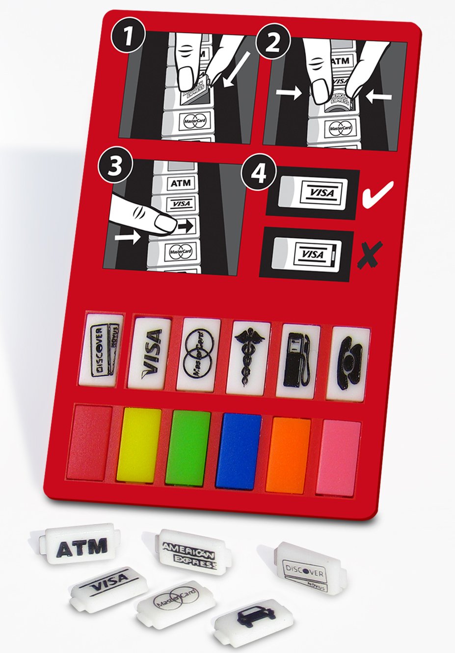 ACM Wallet Button Icon Replacement Kit For 1.0 Six Card Case