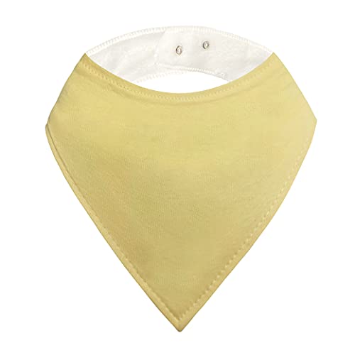 MODERN BABY 4 Pack Bandana Bibs for Girls Absorbent Drooler Baby Bibs, Yellow