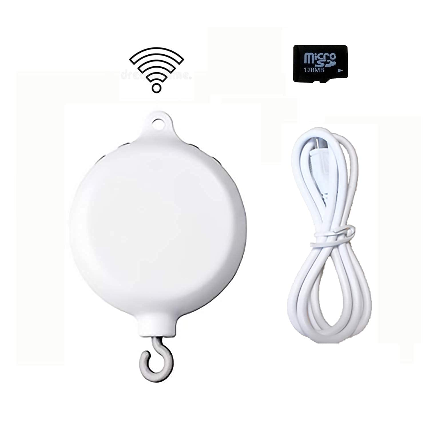 HLEEDUO Baby Crib Mobile Motor,Battery-Operated Baby Mobile Music Box with Download Function,Baby Music Box Spinner Connect Your Phone via Bluetooth,Crib Mobile Motor