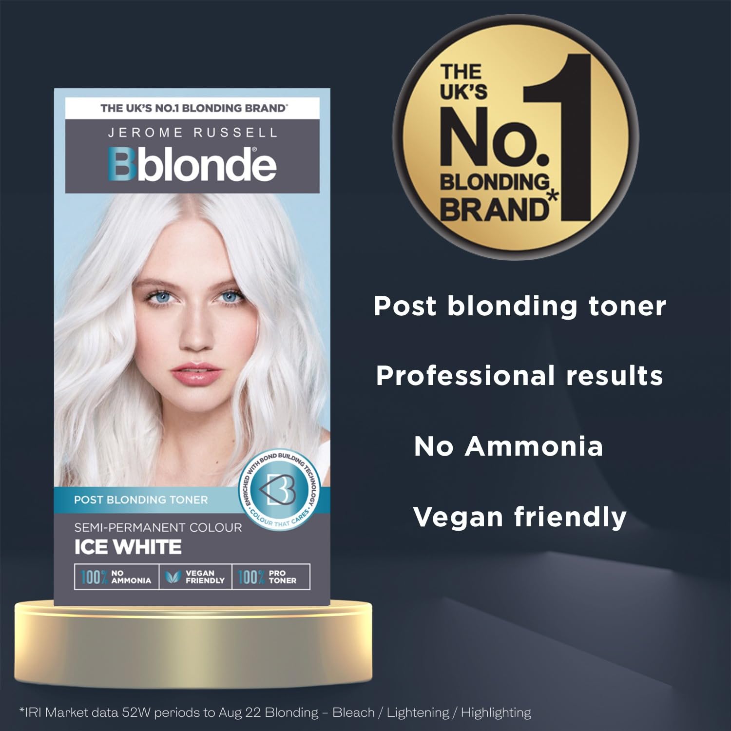 Bblonde/Jerome Russell Semi-Permanent Toner Ice White, 160 g