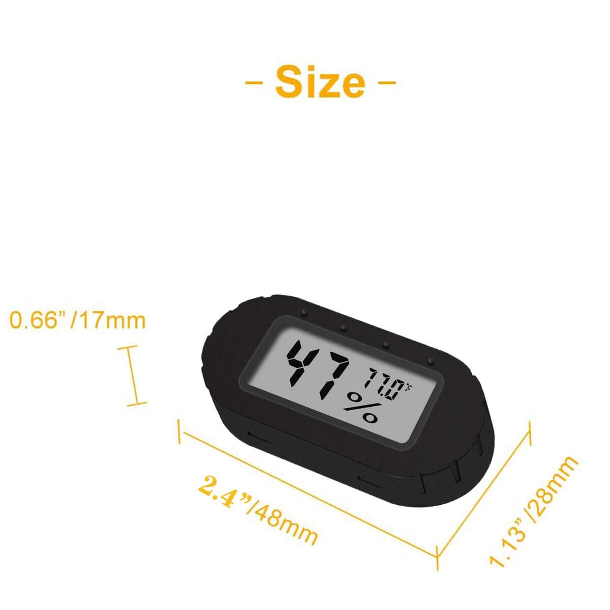 12 Pack Mini Digital Electronic Thermometer Hygrometer, Indoor Thermometer, Hygrometer LCD Display Fahrenheit (Fahrenheit), Suitable for humidifiers, greenhouses, Gardens, basements