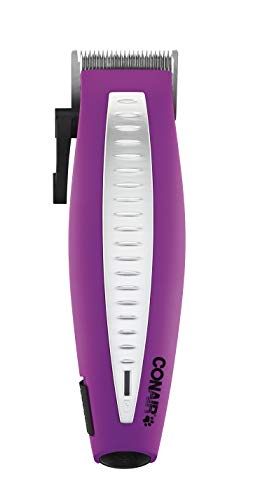 Conair Cord/Cordless Lithium Battery Clipper, Purple, Model Number: PS100TP