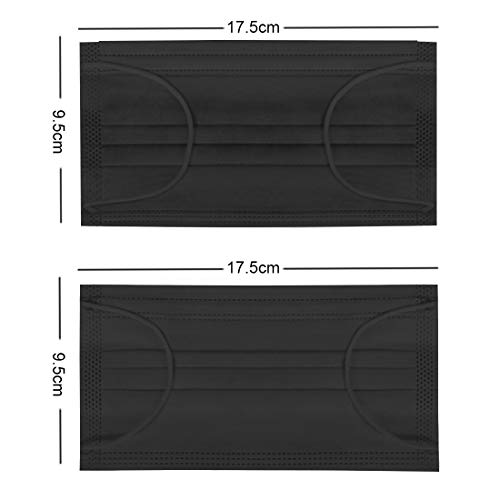 Modenna Disposable Face Mask Black 50Pcs
