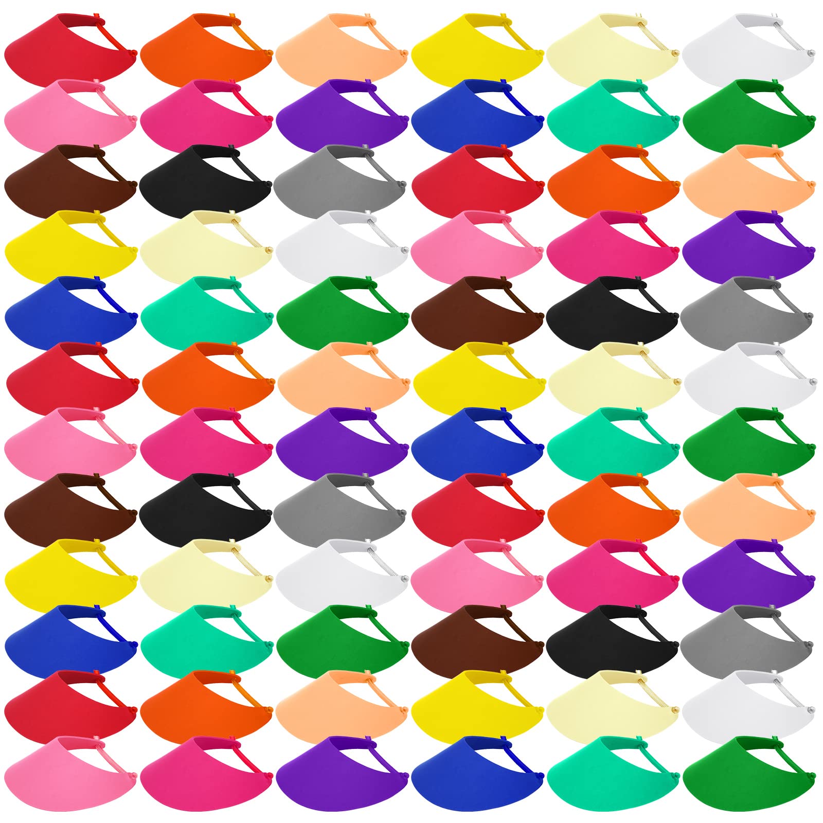 150 Pcs Kids Foam Visor Bulk with Coil Bands for Kids 15 Assorted Colors Foam Visor Colorful Sun Visors Summer Hats Golf Party Hats Supplies Bulk for Boys Girls Women Crafts Running Camping