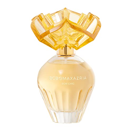 BCBGMAXAZRIA Bon Chic 4 Piece Fragrance Giftset for Women - (3.4oz/100ml EDP Perfume + 3.4oz/100ml Body Lotion + 3.4oz/100ml Shower Gel + 10ml EDP Rollerball)