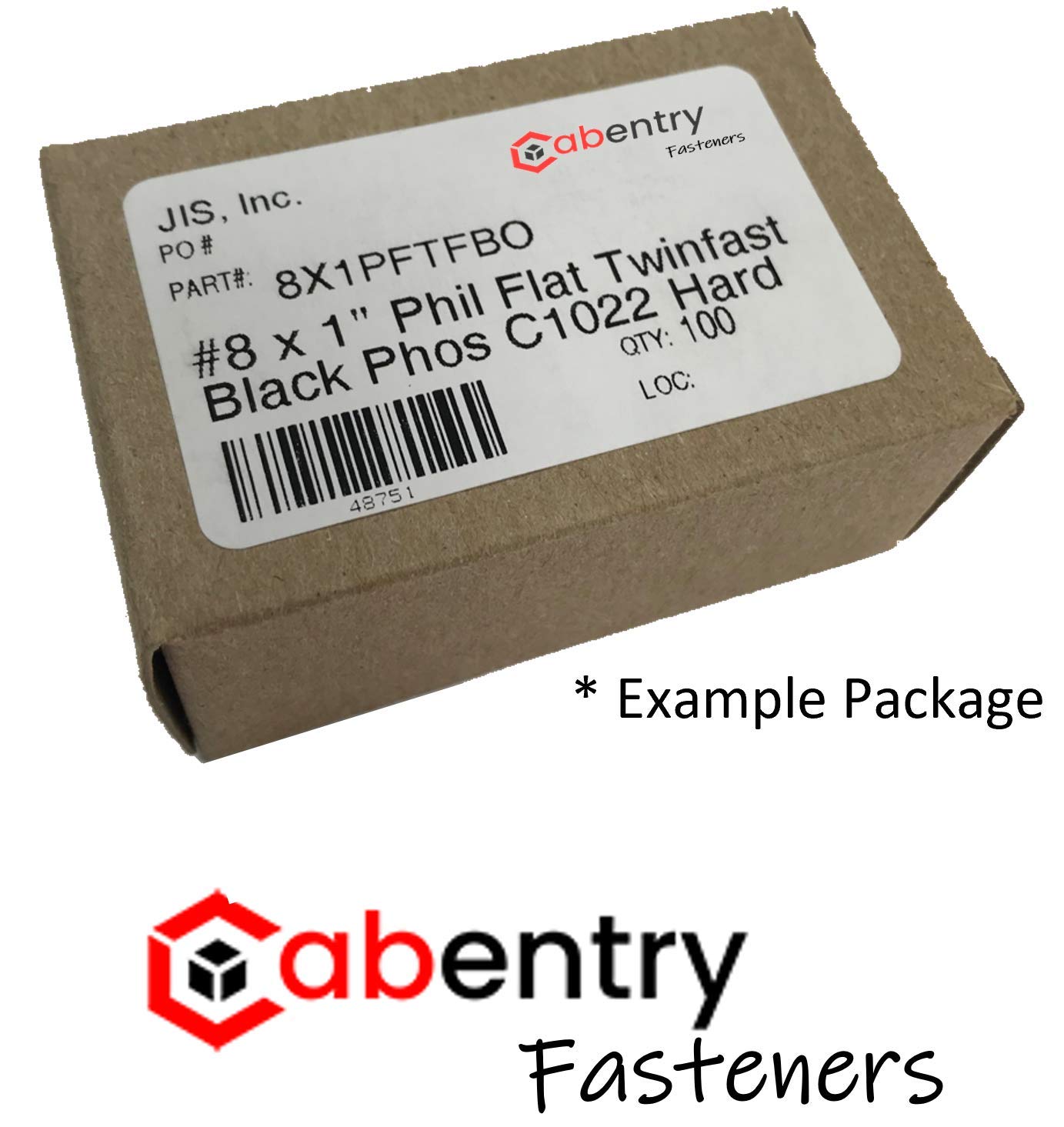 Cabentry Brand | Wood Screws | Flat Head | Square Drive | #6 | 3/4 Inch | Deep Thread | Type 17 Point | Zinc Finish | 1000 Pack