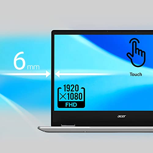 Acer Chromebook Spin 314 Convertible Laptop | Intel Pentium Silver N6000 | 14" Full HD IPS Touch Display | 4GB LPDDR4X | 128GB eMMC | DTS Audio | Intel Wi-Fi 6 AX201 | Chrome OS | CP314-1HN-P5NE