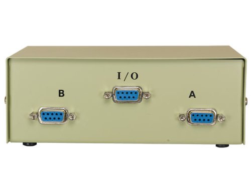 Cable Leader DB9 Manual Data Switch Box (2-Way, AB Female)