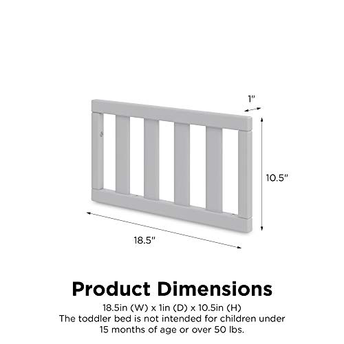 Little Seeds Haven Toddler Guard Rail, Dove Gray