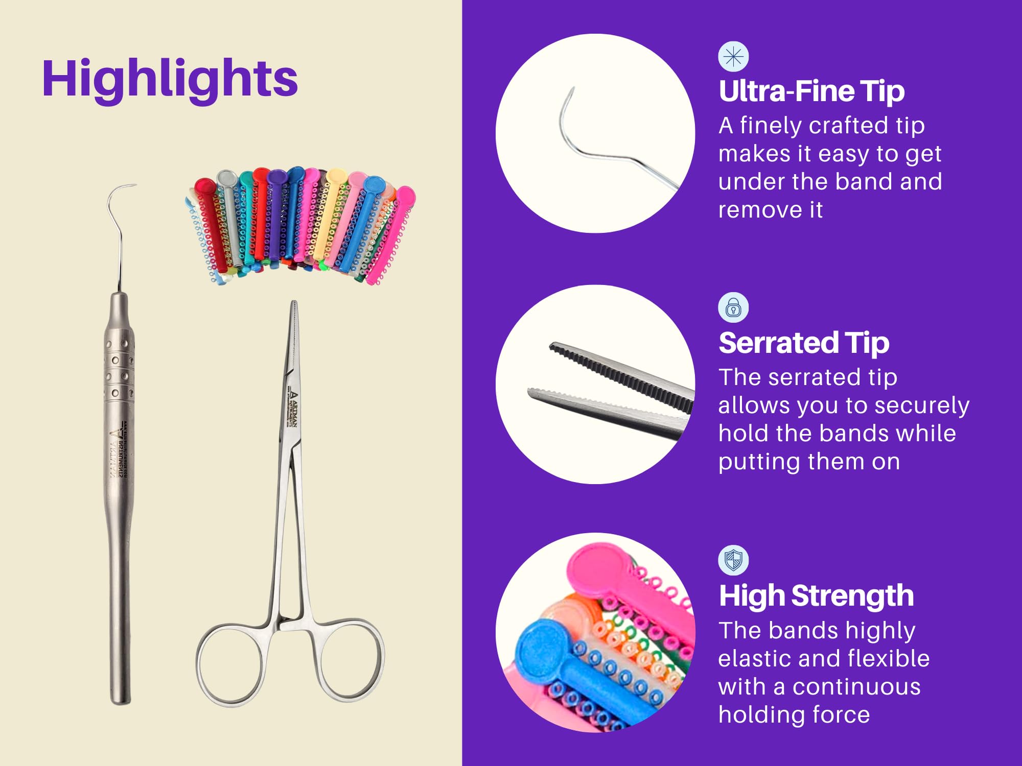 Dental Braces Color Changing Kit, Orthodontic Ties Changing kit, Change The Color of Your Braces Yourself in Minutes Ligas para Brackets Ortodoncia
