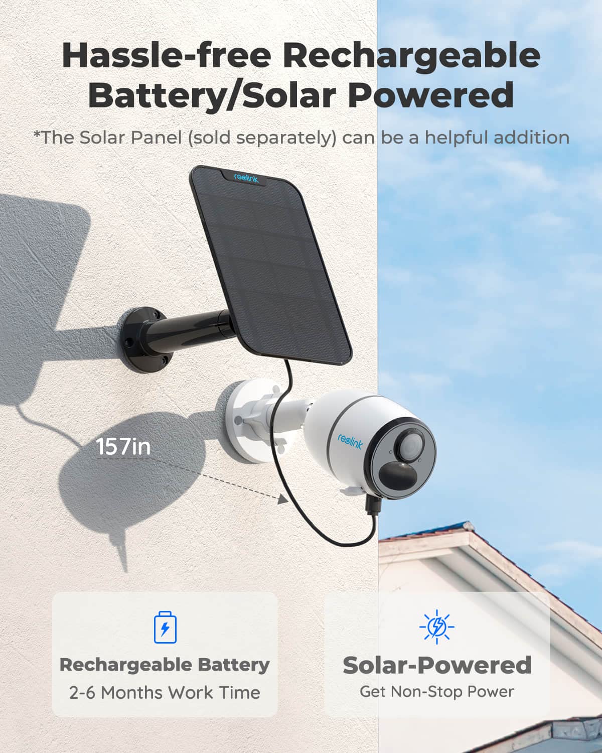 REOLINK Cellular Security Camera Wireless Outdoor, 4G LTE No WiFi Needed, 2K HD with Person/Vehicle Smart Detection & Playback, Rechargeable Battery Powered, Time Lapse, Two-Way Talk, Go Plus