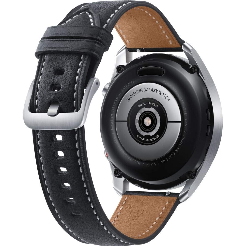 SAMSUNG Galaxy Watch3 GPS Smartwatch 45mm, Mystic Silver (Certified )