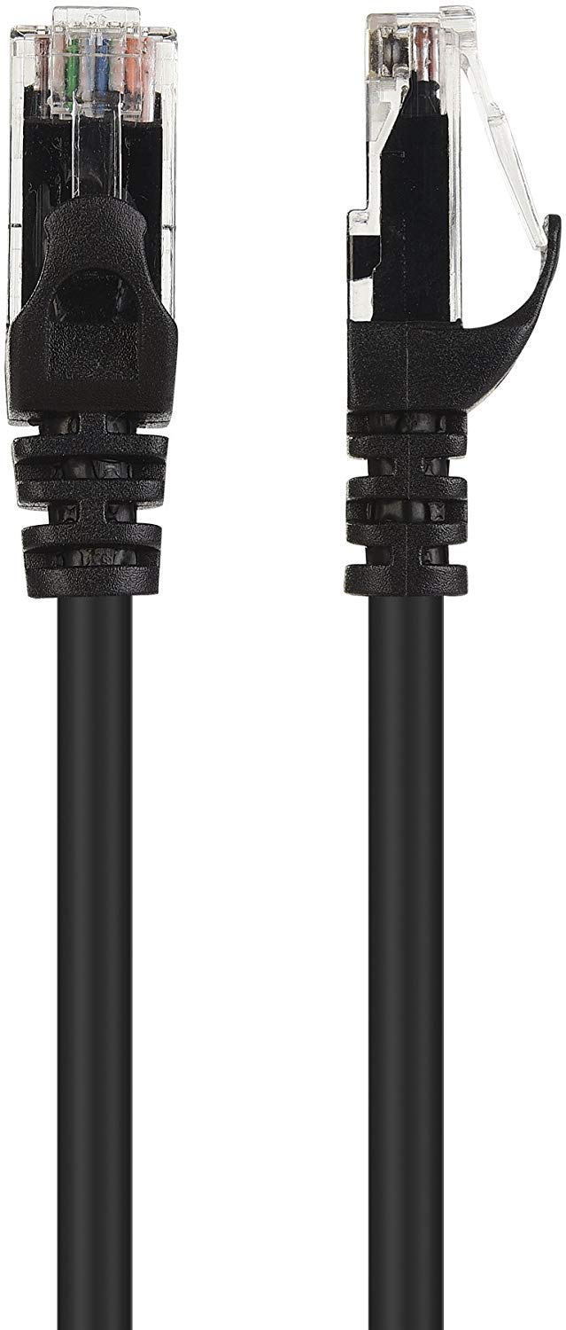 Cable Matters USB to Ethernet Adapter Supporting 10/100 Mbps Ethernet Network in Black & Snagless Cat6 Ethernet Cable