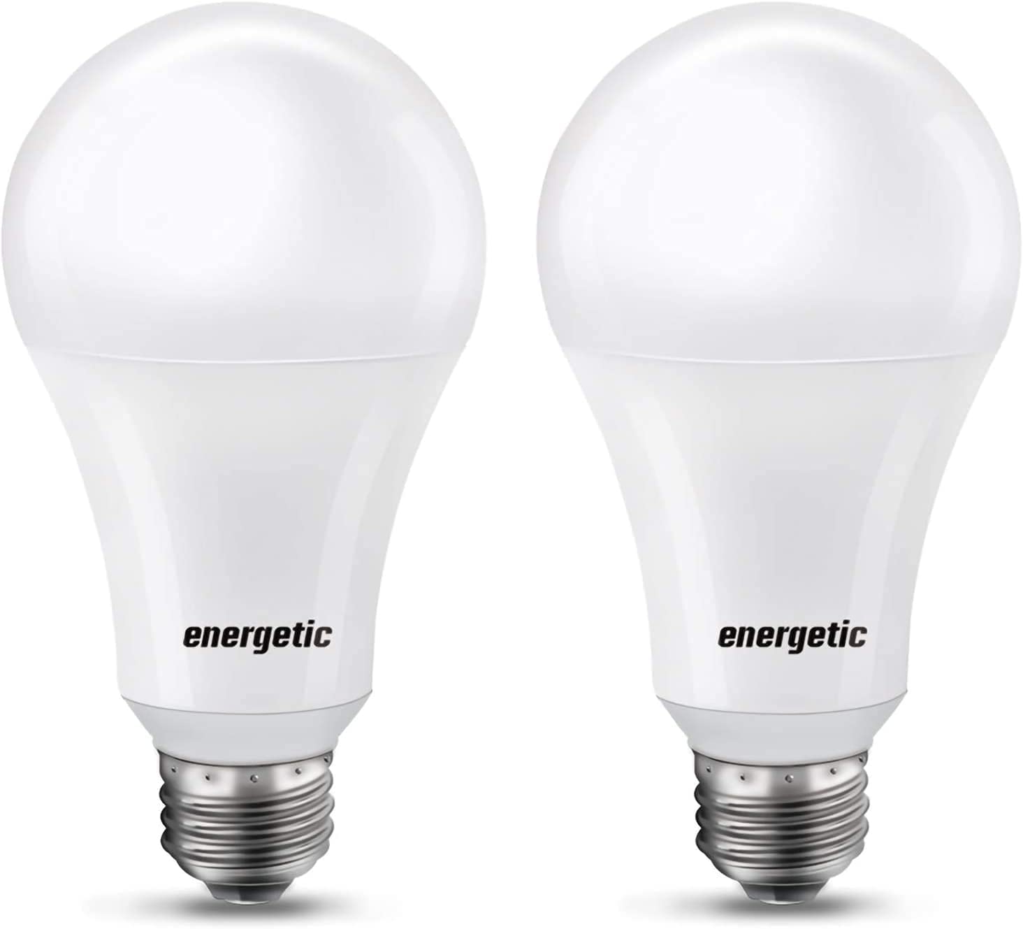 150 Watt LED Light Bulb, Super Bright A21 Daylight 5000K, Non-Dimmable, 2300lm, High Lumen Light Bulbs, UL Listed, 2-Pack