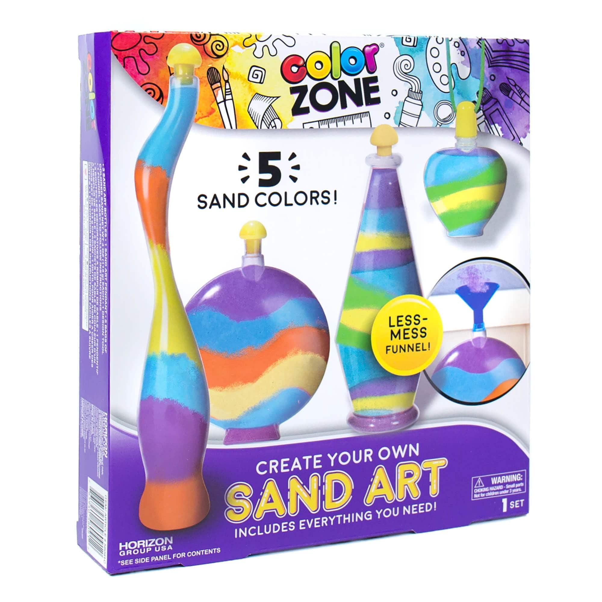 12 Pack: Color Zone® Create Your Own Sand Art Kit