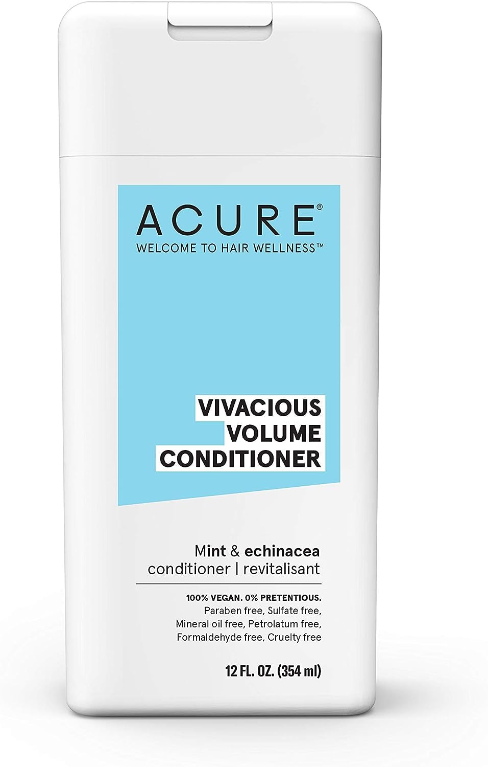 ACURE Vivacious Volume Conditioner - Mint & Echinacea | 100% Vegan | Performance Driven Hair Care | Increases Volume, Boosts Fine & Limp Strands | 12 Fl Oz