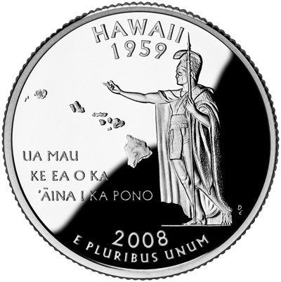 2008 Hawaii - D State Quarter Roll