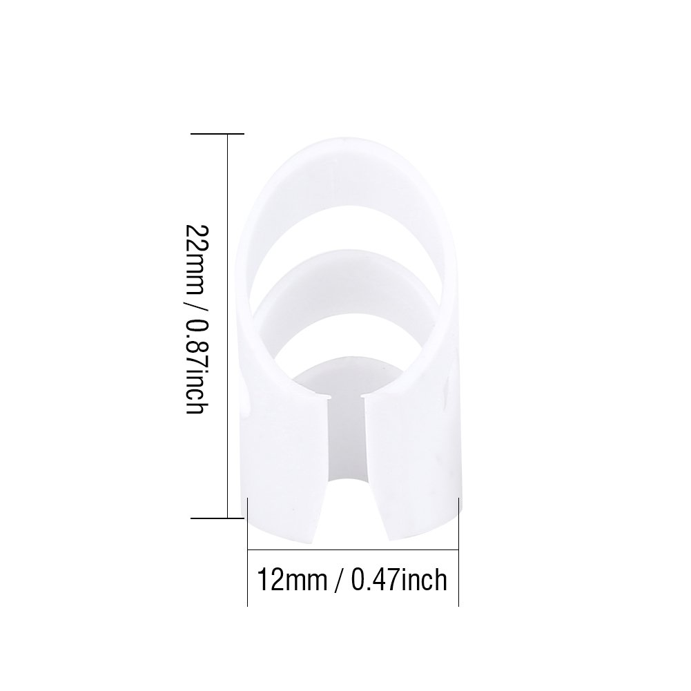4Pcs Plastic Finger Picks, Guitar Finger Protectors Guitar Thumb Picks Fingertip Protector Set Plastic for Guitar Bass Ukulele Mandolin Delrin Picks Medium Guitar Finger Span