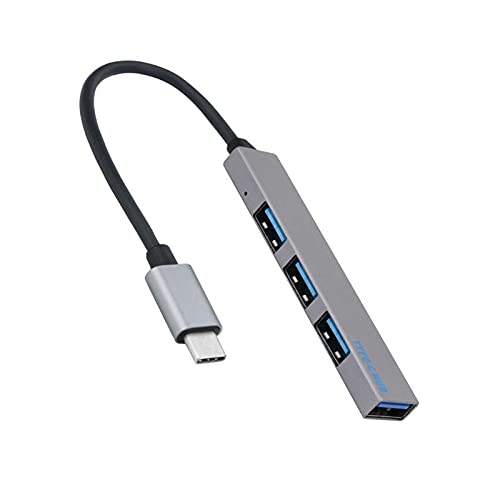 SHYPT Type-C to 4 USB Hub Expander Thin Mini Portable 4-Port USB 2.0 Hub USB Power Interface Laptop Tablet Comput
