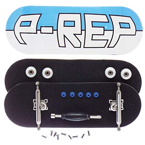 P-REP Large Logo - Solid Performance Complete Wooden Fingerboard (Chromite, 34mm x 97mm)