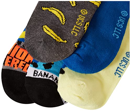 Despicable Me Boys Minions 5 Pack No Show Socks