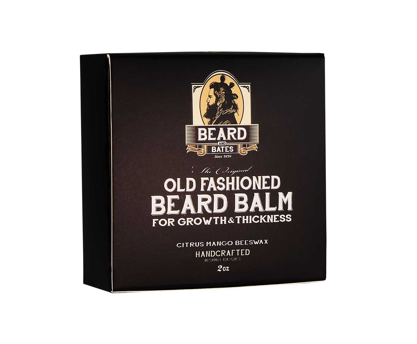 Beard and Bates | The Original Old Fashioned Beard Balm for Growth & Thickness | 19th Century Beeswax Formula, Premium Oils, Boutique, Natural Grooming Conditioner