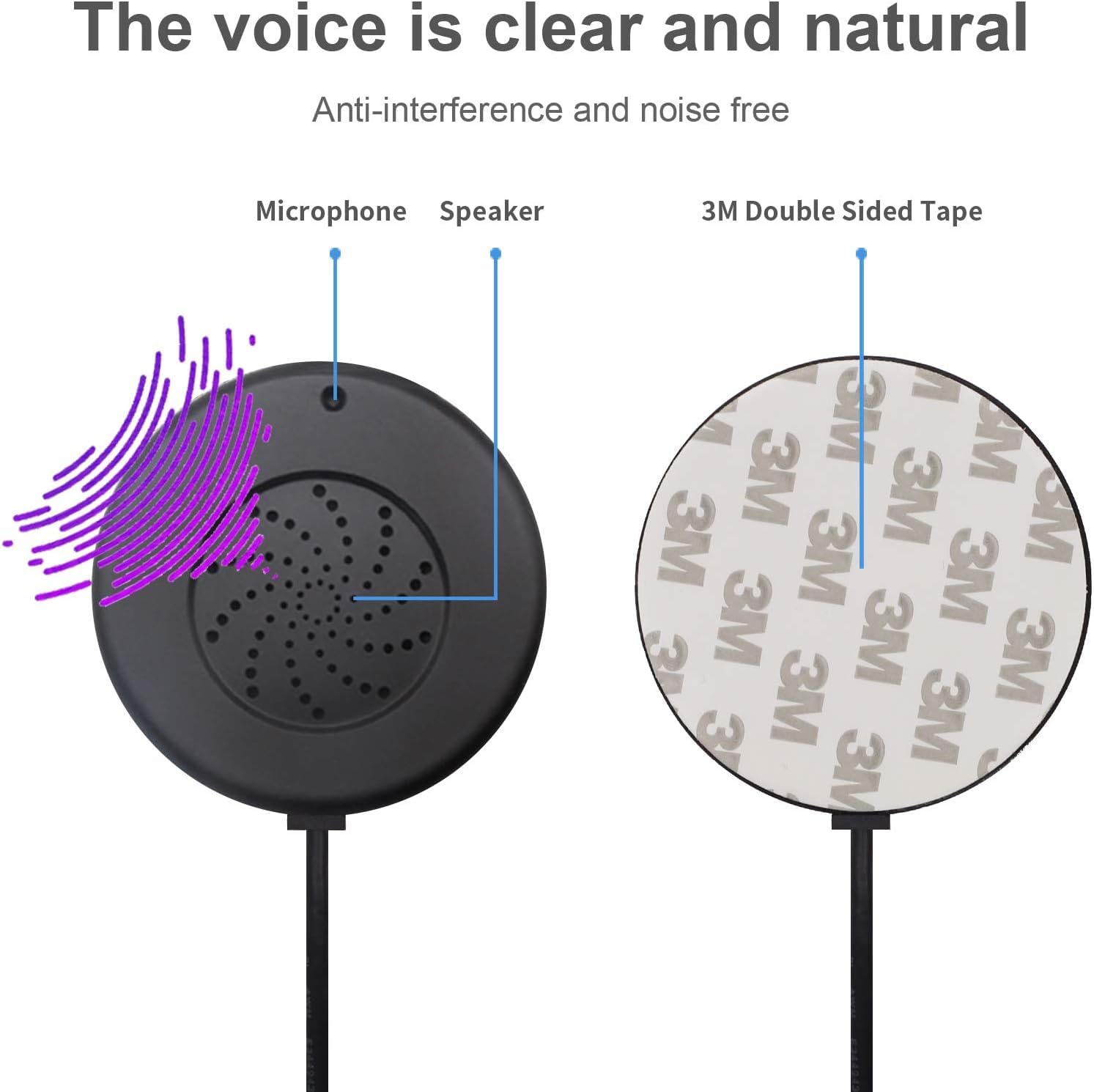 CallToU Window Speaker Intercom System,Dual Way Anti-Interference Intercommunication Microphone Talk Through Glass Window,for Business,Bank,Office,Hospital,Counter,Store,Station,School and More