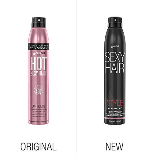 SexyHair Style Control Me Thermal Protection Working Hairspray, 8 oz | Up to 72 Hour Hold | Heat Protection | All Hair Types
