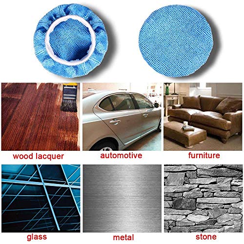 AIVS Car Polisher Pad Bonnet Polishing Bonnet Buffing Pads Waxer Pads Cover for Car Buffer Polisher(7"-8")
