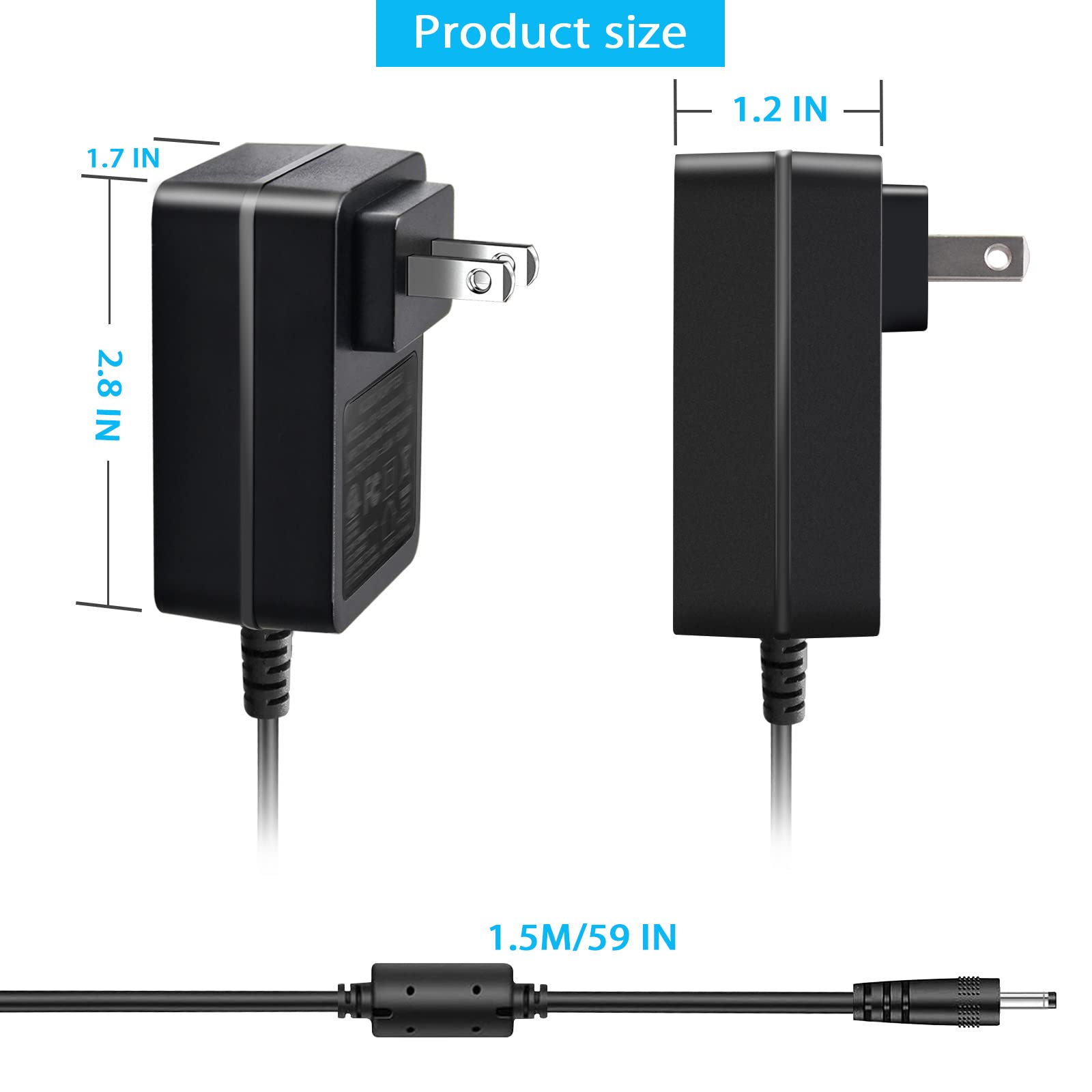 15W Echo Power Adapter for Echo Dot (3rd Gen), Echo Dot with Clock, Echo Show 5, Echo Spot, Fire TV Cube
