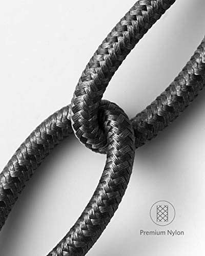 Anker 6ft Premium Double-Braided Nylon Lightning Cable, Apple MFi Certified for iPhone Chargers, iPhone X/8/8 Plus/7/7 Plus/6/6 Plus/5s, iPad Pro Air 2, and More(Black)