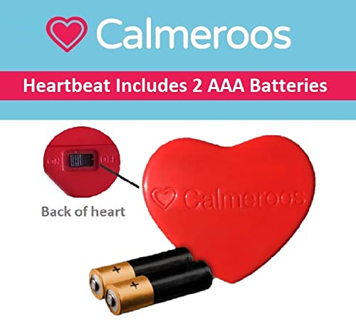 Calmeroos Cat Heartbeat Toys - Calming Separation Anxiety Relief Toys for Kittens - Heartbeat Simulator in a Soft Comforting Pillow Pet Plush