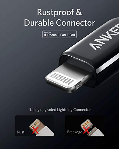 Anker USB C to Lightning Cable (6ft) Powerline+ III MFi Certified Lightning Cable for iPhone 13 13 Pro 12 Pro Max 12 11 X XS XR 8 Plus, AirPods Pro, Supports Power Delivery (Black)