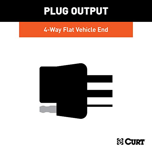 CURT 56426 Vehicle-Side Custom 4-Pin Trailer Wiring Harness, Fits Select Jeep Grand Cherokee, Black