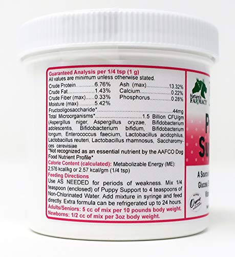 Dogzymes Fading Puppy Support Probiotics Prebiotics Enzymes Glucose Electrolytes Vitamins Minerals Mix 1 to 16 with Water (3 Ounce)