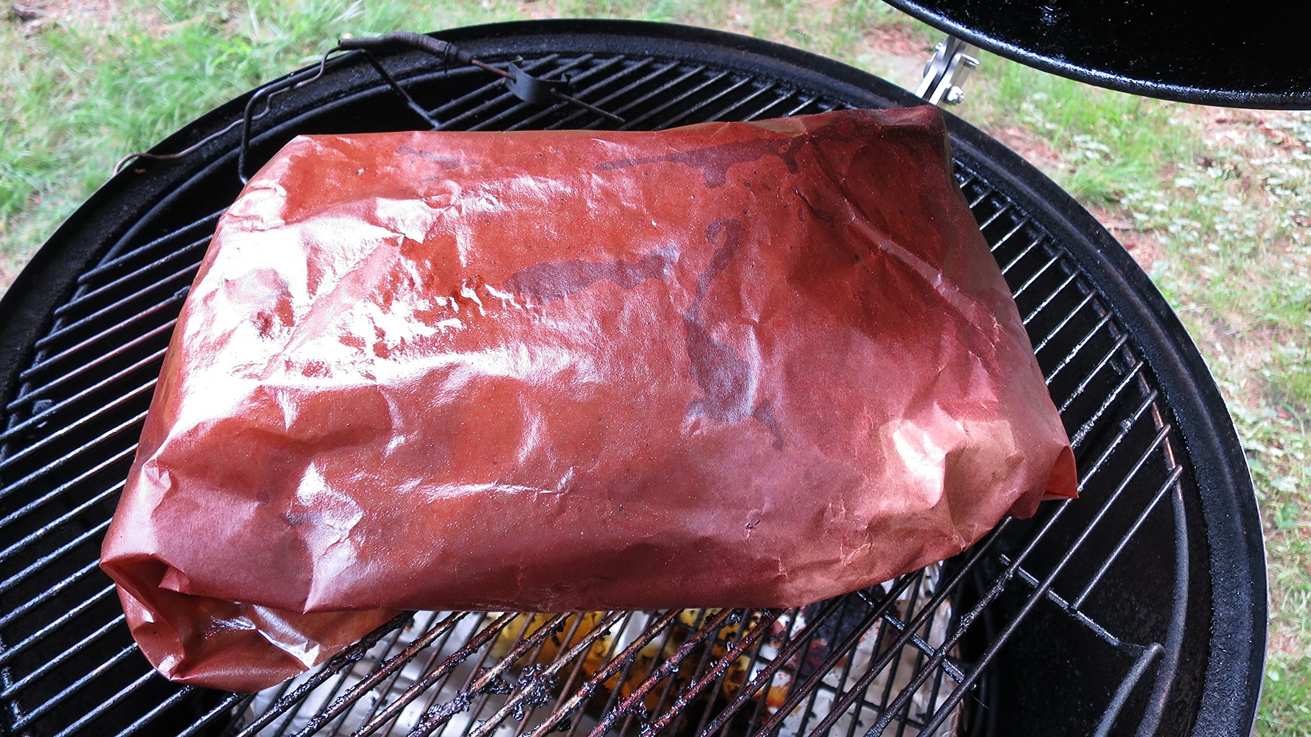 24" x 150' Pink Butcher Paper with Free Temperature Probe Clip and Storage Tube. Made in the USA.