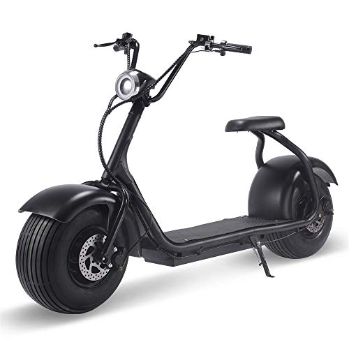 2000w Motor Lithium Electric Scooter for Adults, Fat Tire Electric Scooter with Seat, LCD Display, Bright LED Headlight, Hydraulic Front and Rear Brakes and Wide Deck