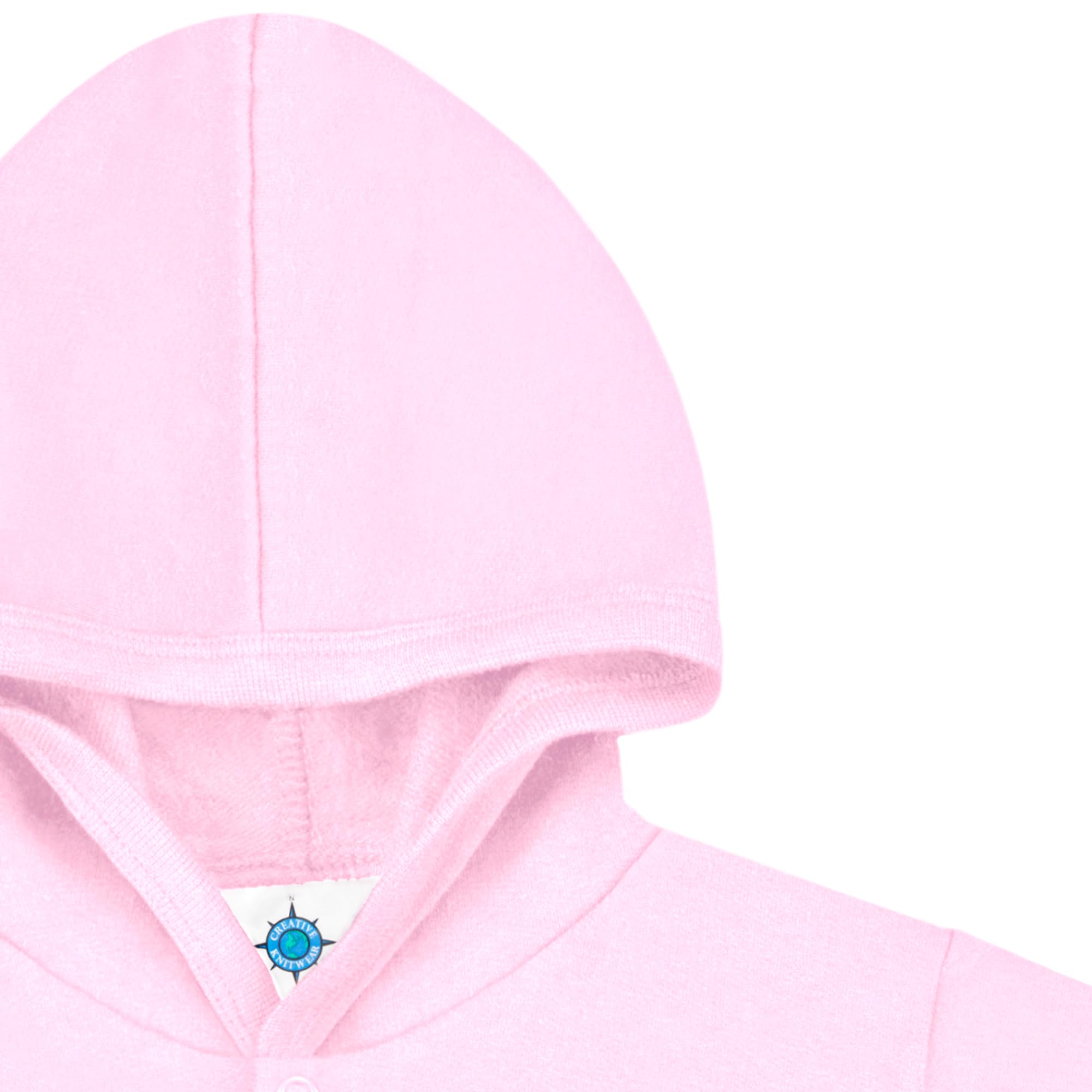 Creative Knitwear College Baby NCAA Officially Licensed Snap Hooded Jacket - Nebraska Cornhuskers Logo - Pink - 3T