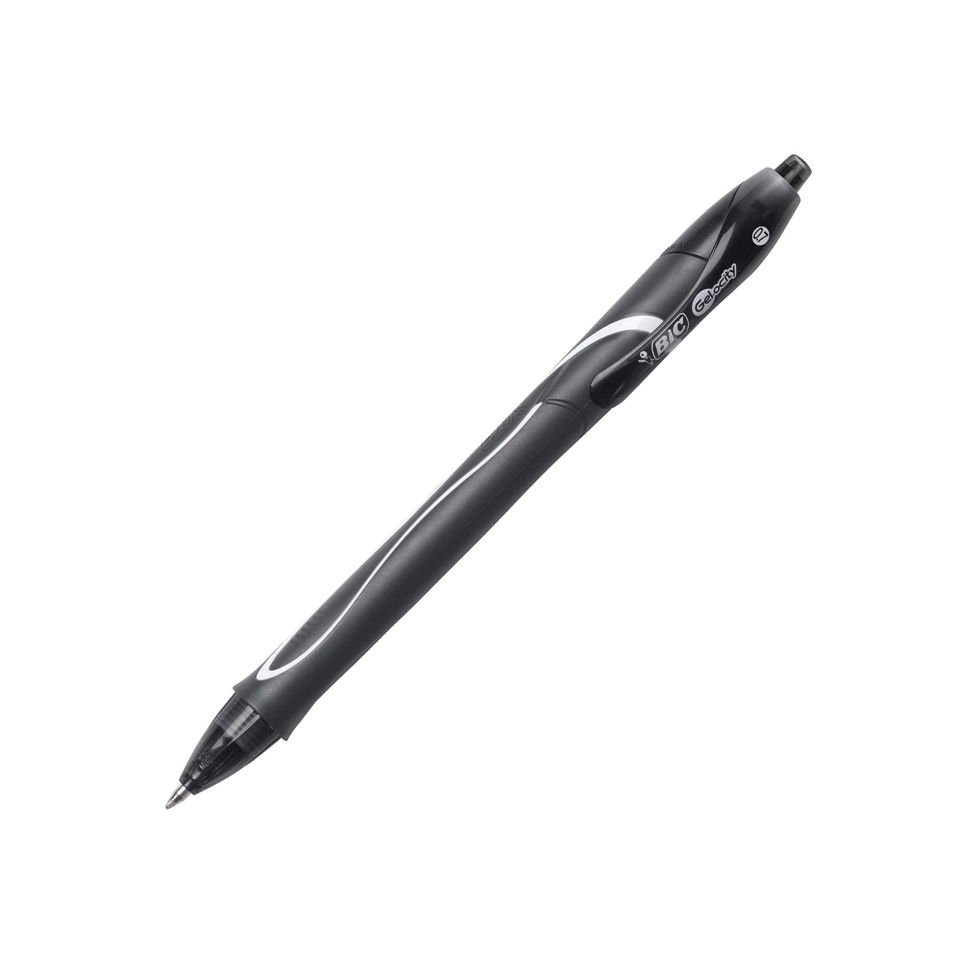 BIC® Gel-ocity Quick Dry Retractable Gel Pens, Medium Point, 0.7 mm, Black/Blue/Red Barrels, Black/Blue/Red Inks, Pack O